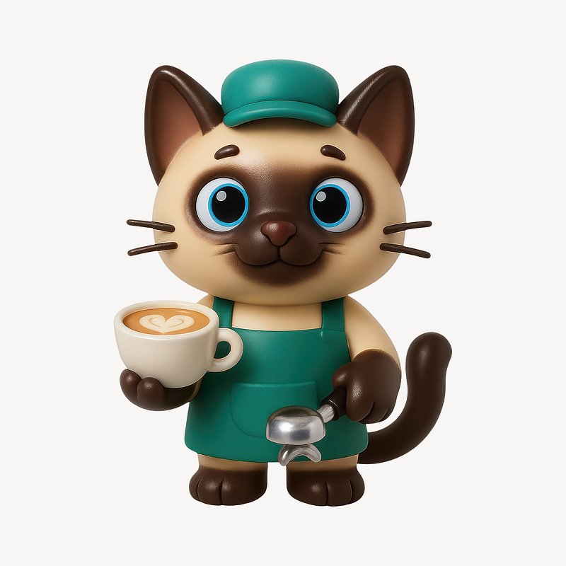 Coffee Machine Barista Design Background Cartoon Images | Free Photos ...