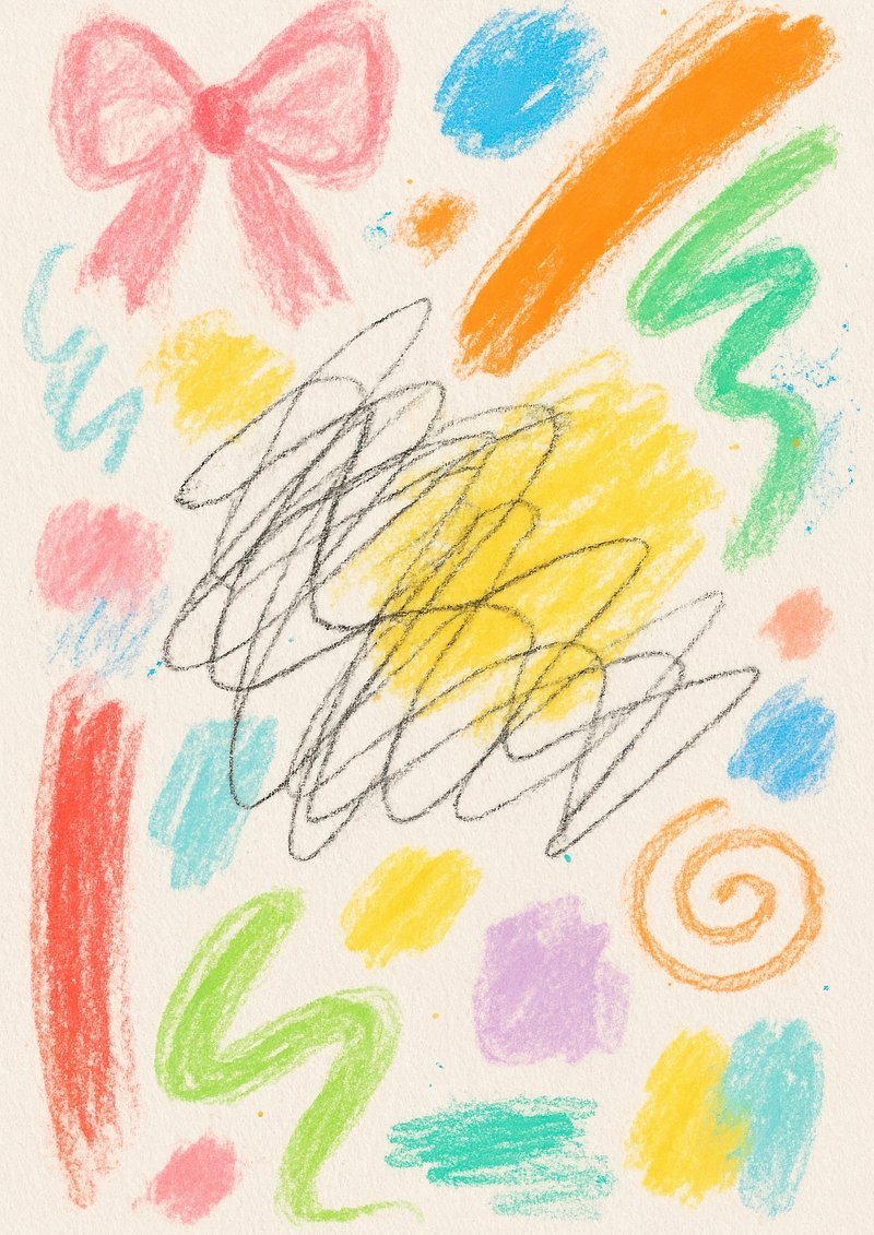 Colorful fish crayon illustration | Free Photo Illustration - rawpixel