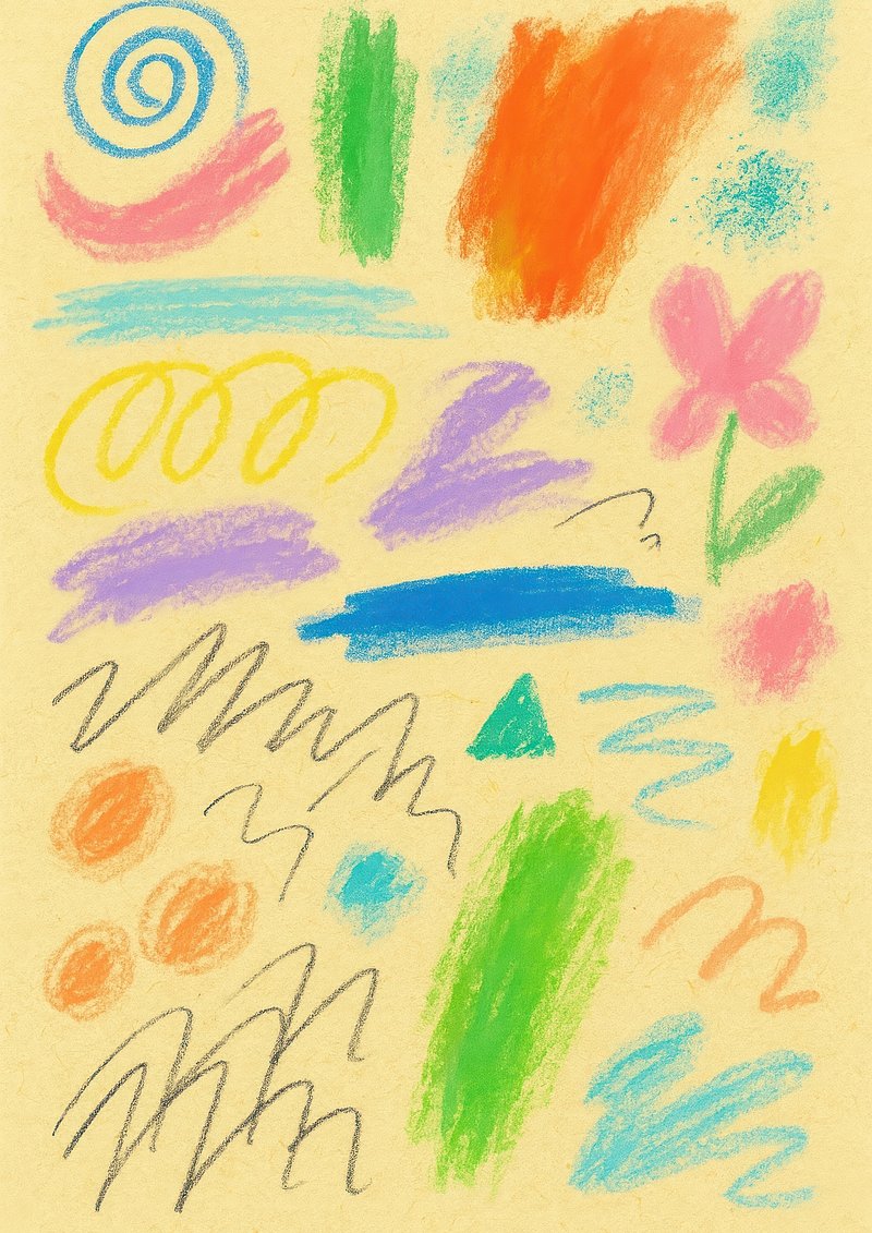 Colorful fish crayon illustration | Free Photo Illustration - rawpixel