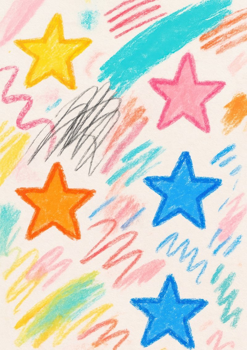 Colorful fish crayon illustration | Free Photo Illustration - rawpixel