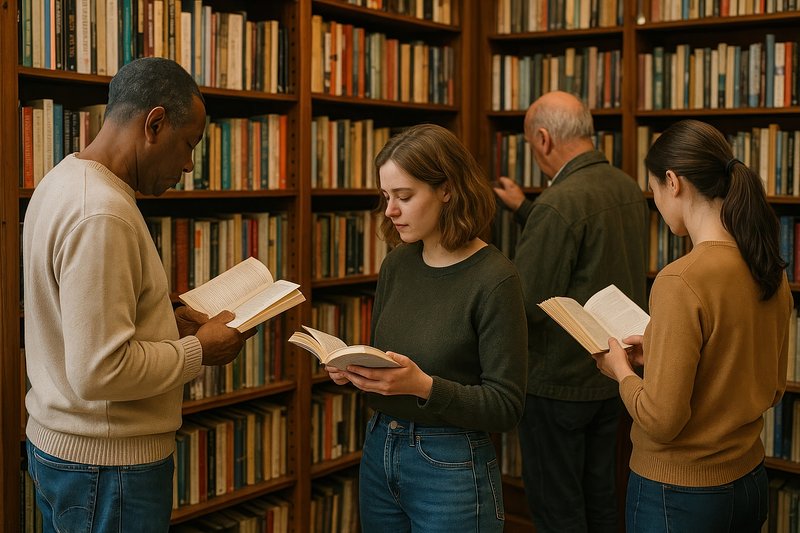 Bookshelf Literature Library Background Book Person Images | Free ...