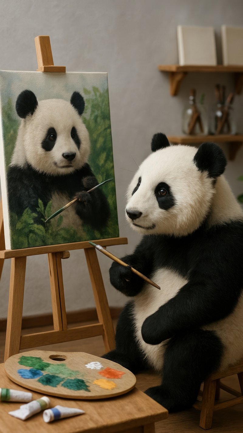 Bear+paintings+on+canvas Wallpaper Images | Free Photos, PNG Stickers ...
