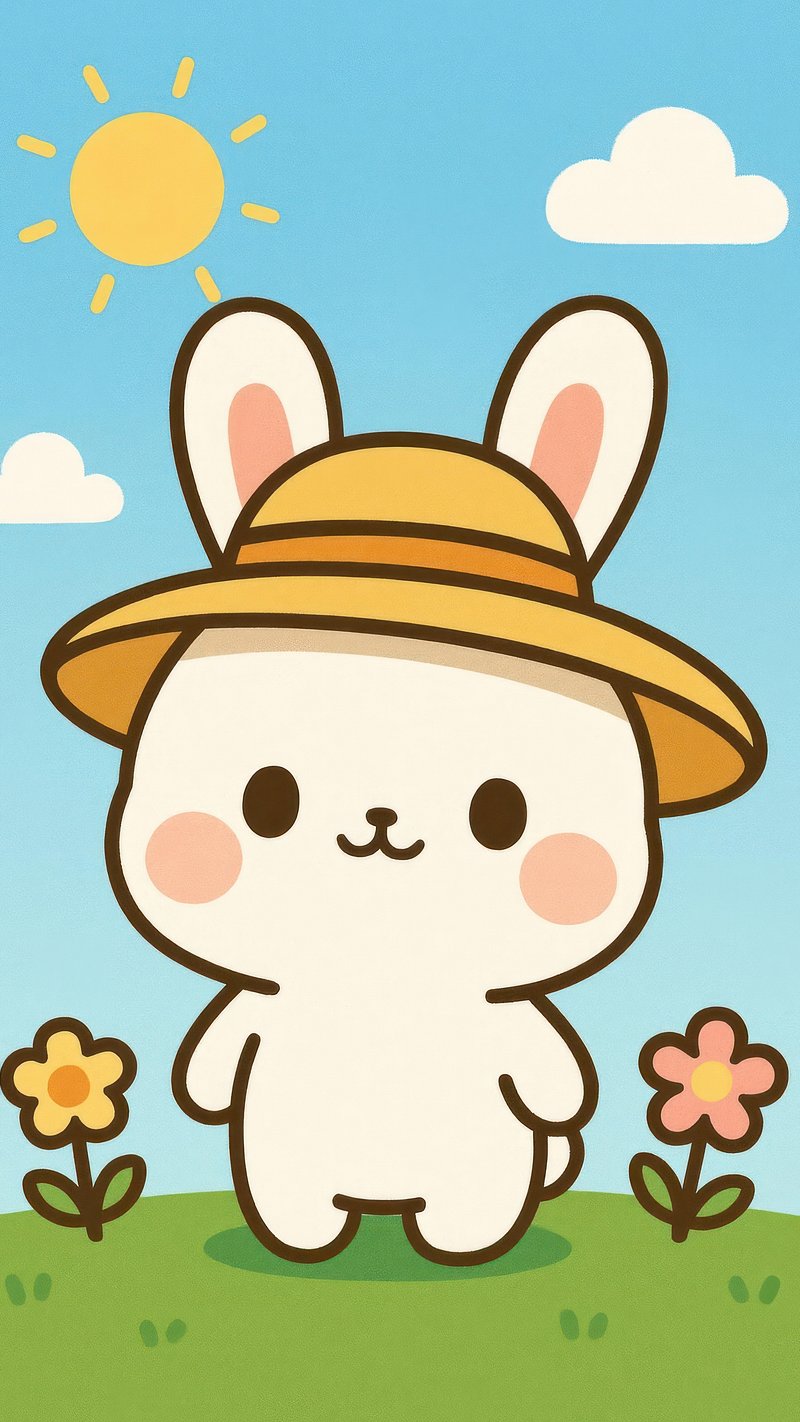 Blue+sky+bunny Cute Mobile Wallpaper Cartoon Images | Free Photos, PNG ...