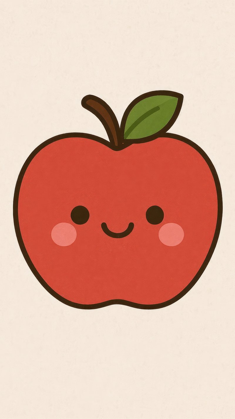 Cute Apple Cartoon Images | Free Photos, PNG Stickers, Wallpapers ...