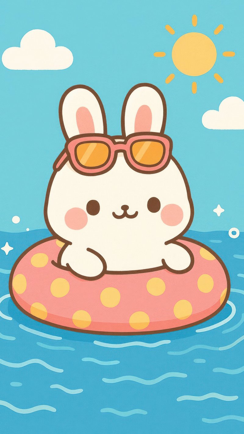 Blue+sky+bunny Cute Mobile Wallpaper Cartoon Images | Free Photos, PNG ...