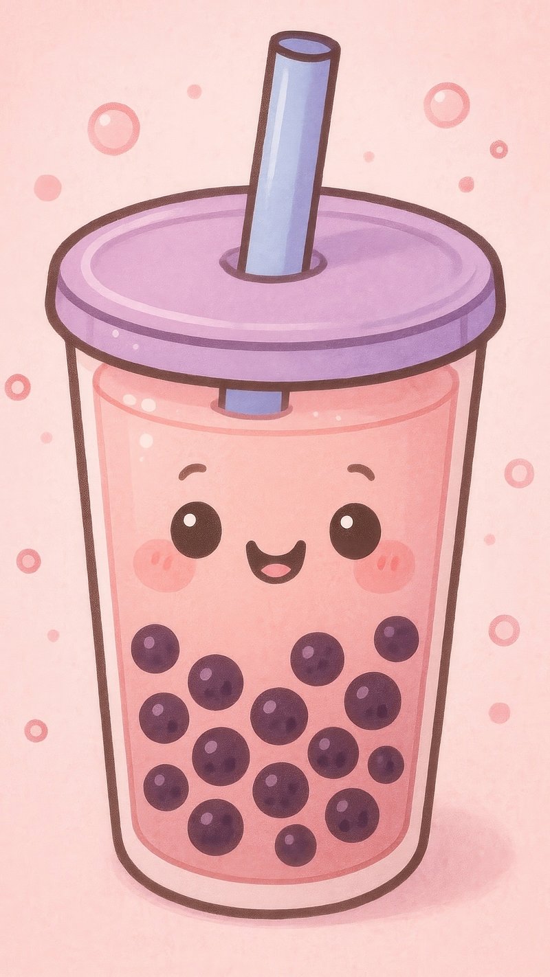 Boba Cartoon Design Background Images | Free Photos, PNG Stickers ...