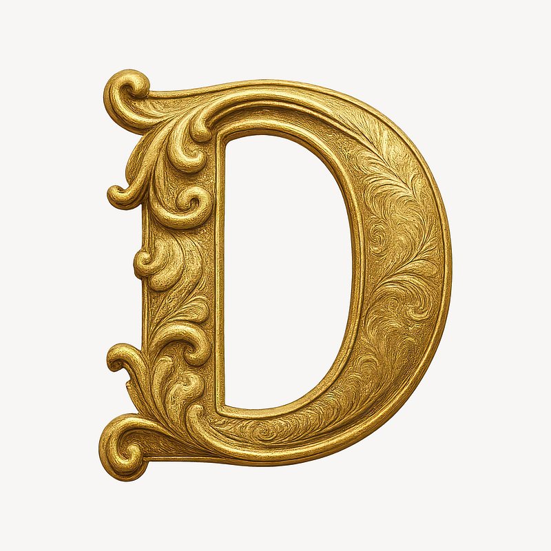 Gold Letter D Golden Images | Free Photos, PNG Stickers, Wallpapers ...