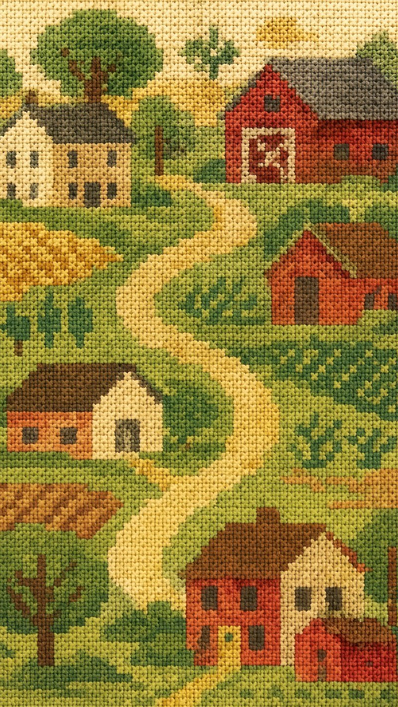 House+cross-stitch+pattern Mobile Wallpaper Images | Free Photos, PNG ...