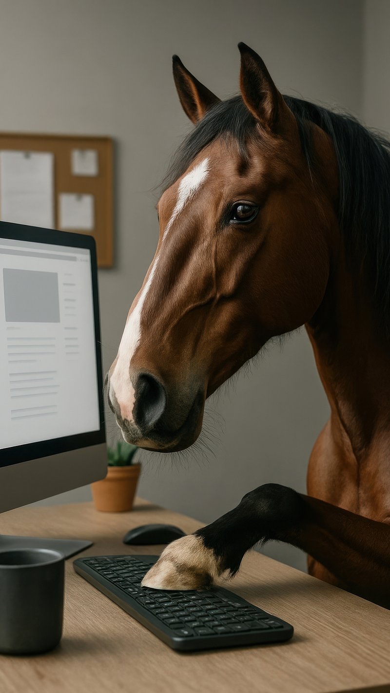 Moose using computer mockup | Free Photo - rawpixel