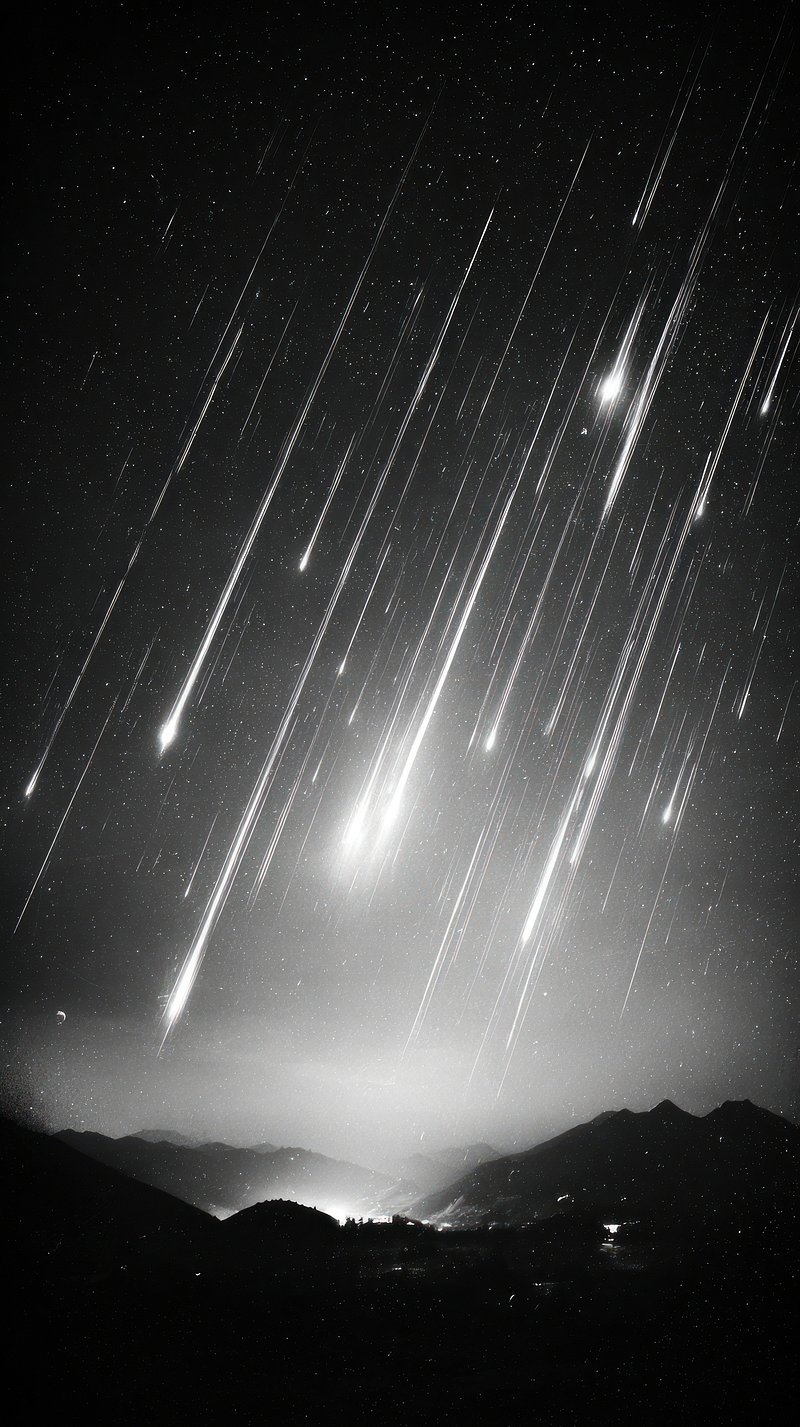Falling stars streaking night sky | Free Photo - rawpixel