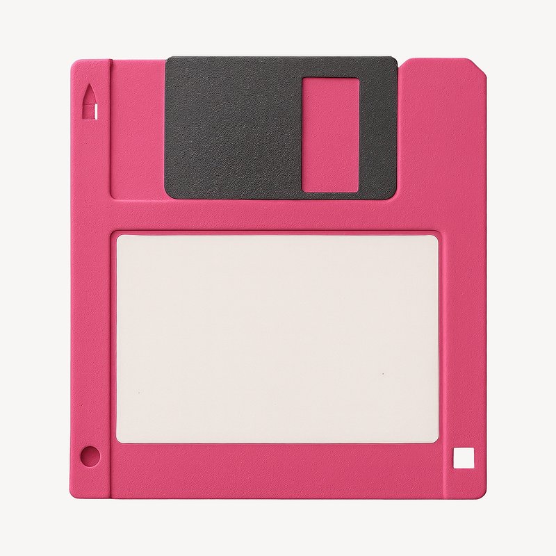 Retro pink floppy disk design | Free Photo - rawpixel