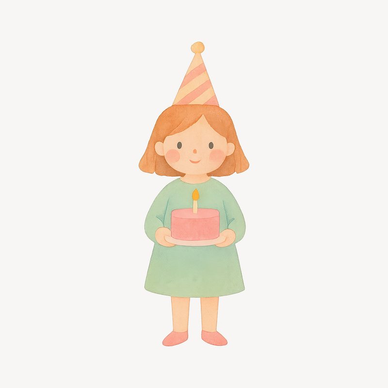 Birthday+girl Fun Book Cute Transparent PNG Images | Free Photos, PNG ...