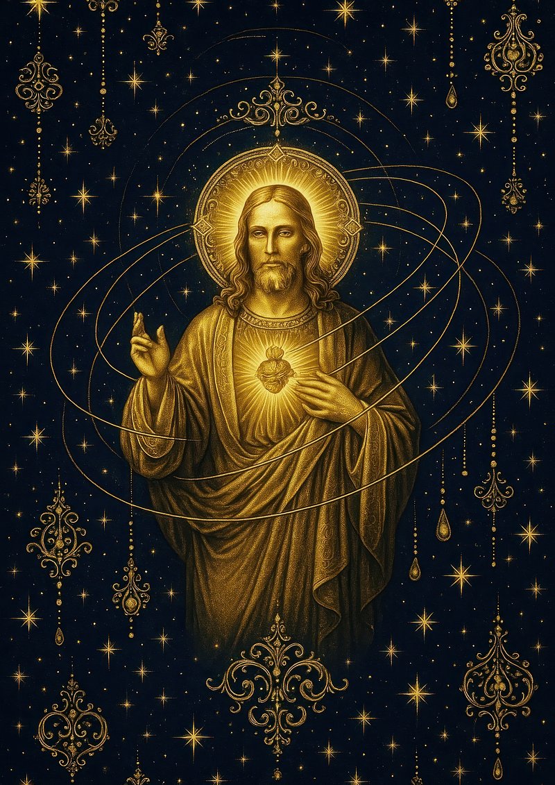 Sacred heart divine illustration | Free Photo Illustration - rawpixel