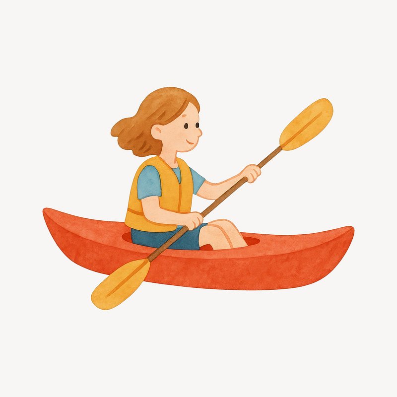 Kayaking Cartoon Images | Free Photos, PNG Stickers, Wallpapers ...