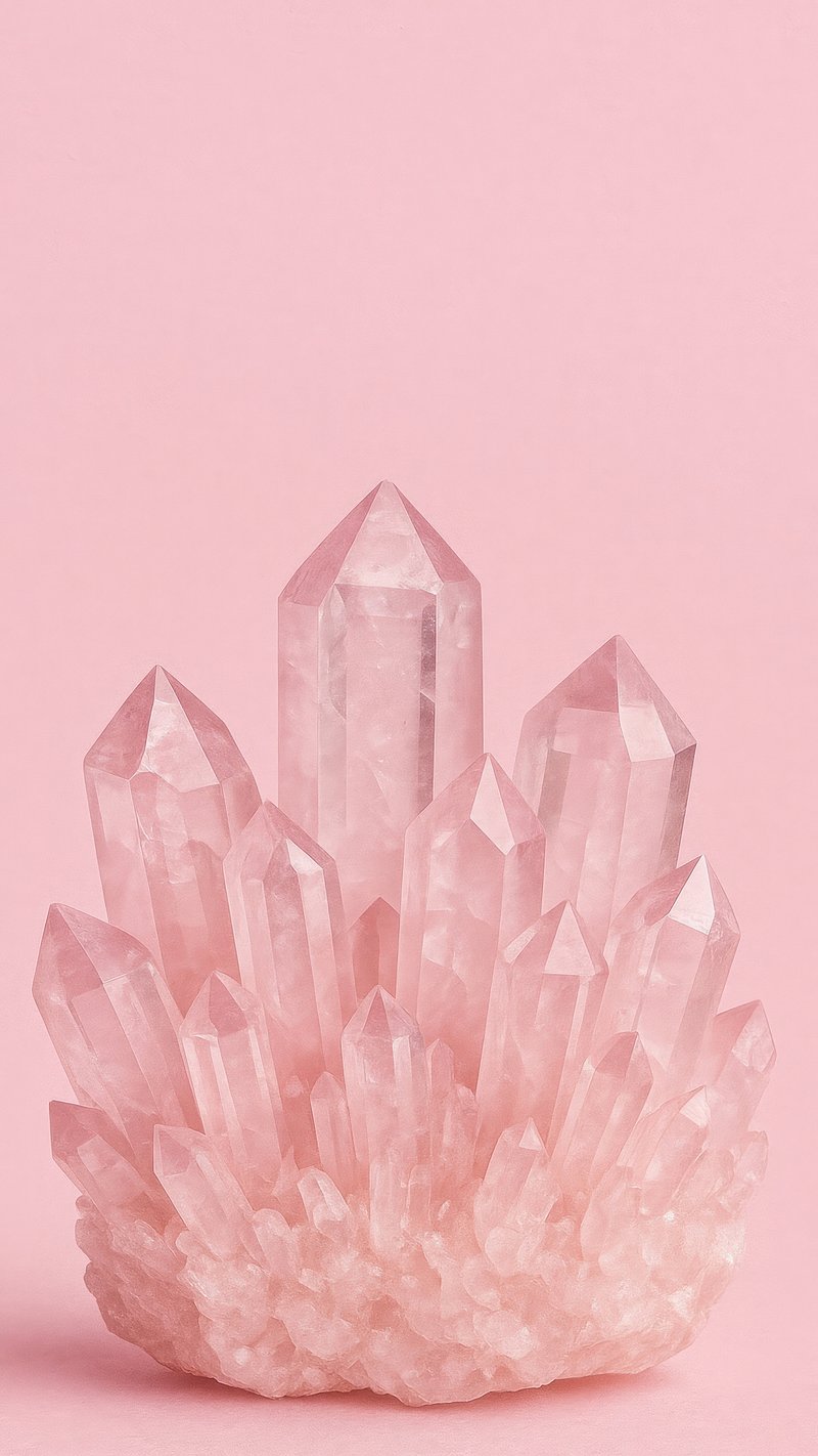 Elegant pink crystal formation | Free Photo - rawpixel