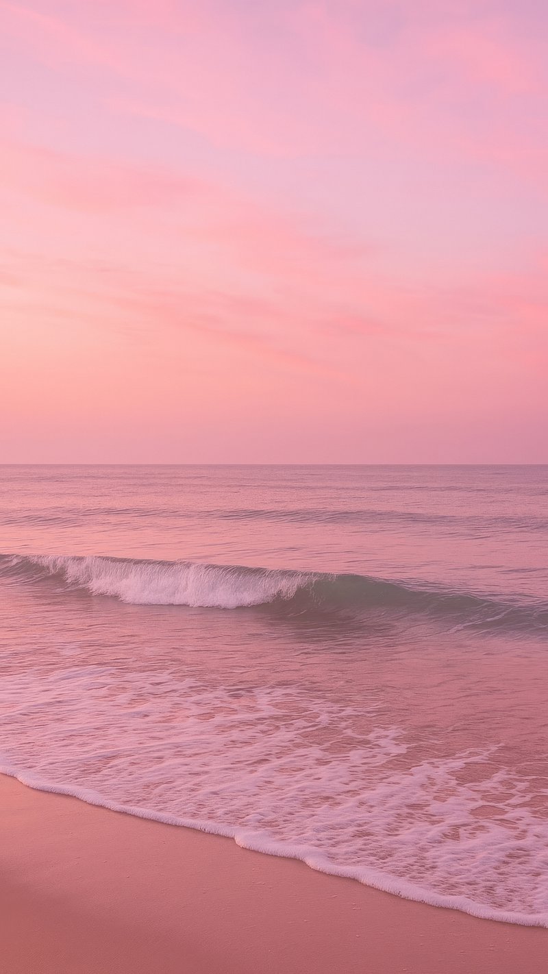 Pink Sunset Wallpaper Scenery Water Sea Images | Free Photos, PNG ...