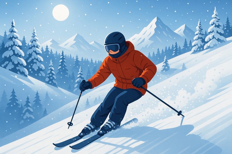 PNG Vintage skiing woman border | Premium PNG - rawpixel