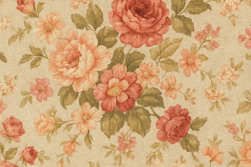 Vintage floral wallpaper pattern | Free Photo Illustration - rawpixel