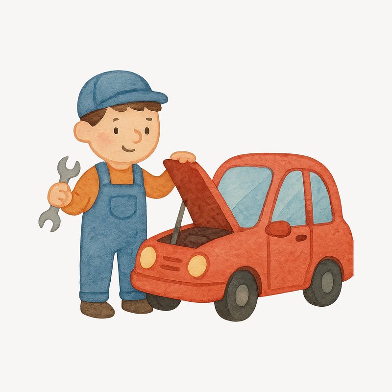 Auto Mechanic Cartoon Images | Free Photos, PNG Stickers, Wallpapers ...