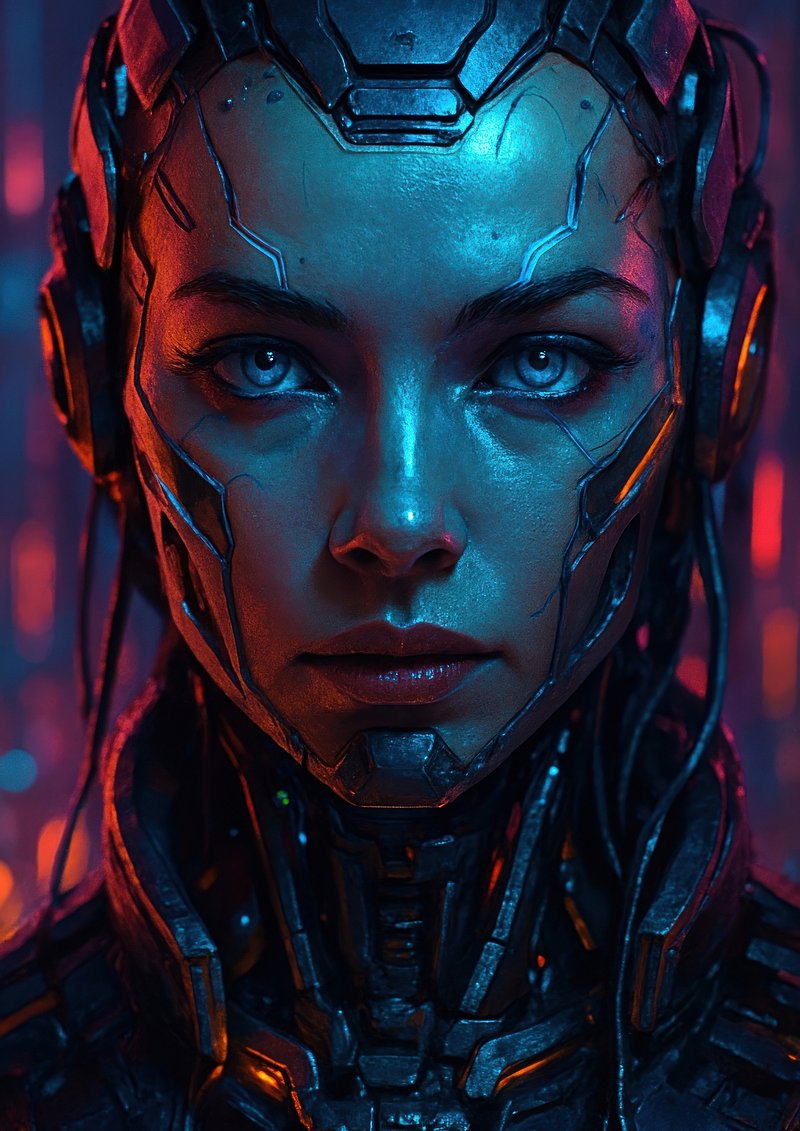 Female Robot TIFF Face Technology Human Images | Free Photos, PNG ...