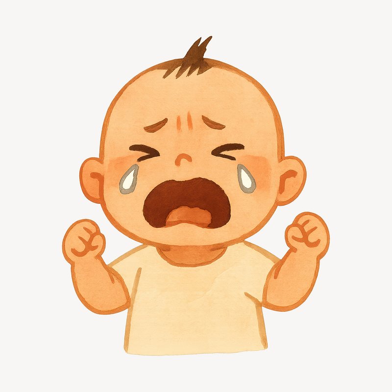 Crying Baby Cartoon Images | Free Photos, PNG Stickers, Wallpapers ...