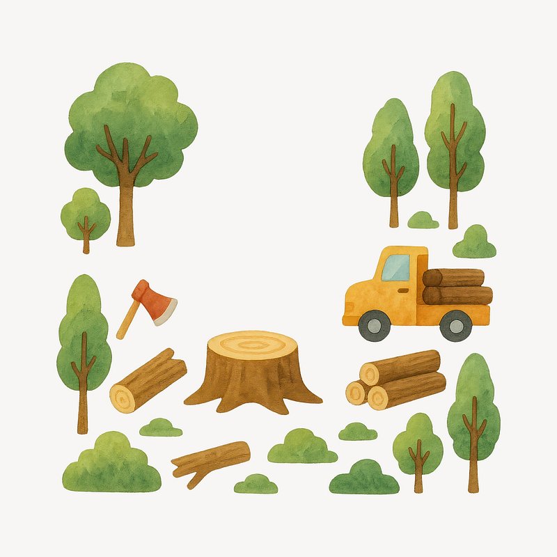Deforestation Cartoon Images | Free Photos, PNG Stickers, Wallpapers ...
