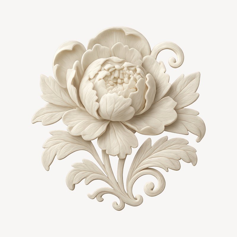 PNG Elegant floral wood carving | Free PNG - rawpixel