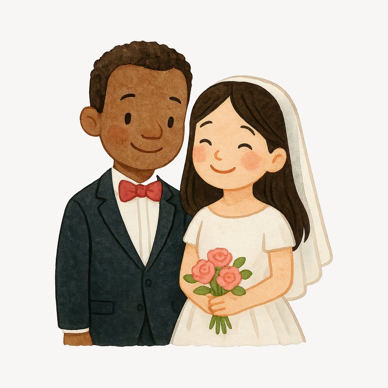 Wedding Couple Cartoon Images | Free Photos, PNG Stickers, Wallpapers ...