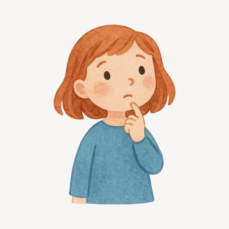 Girls Cartoon Thinking Images | Free Photos, PNG Stickers, Wallpapers ...