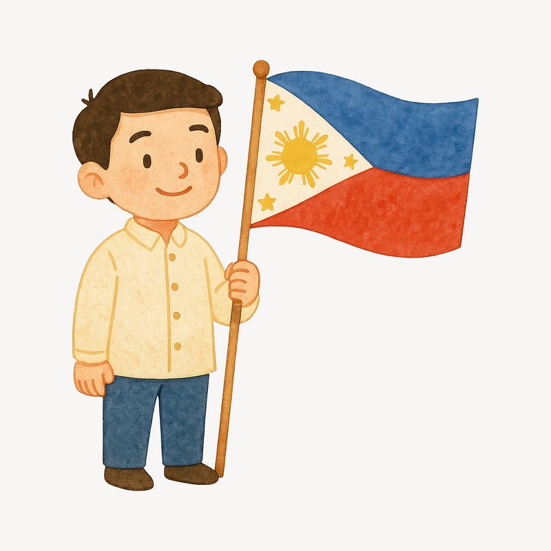 Child holding Philippine flag proudly | Premium Photo Illustration ...