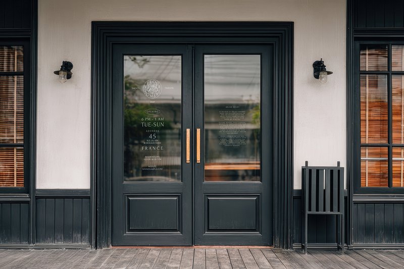 Restaurant Window Mockup Design Images | Free Photos, PNG Stickers ...