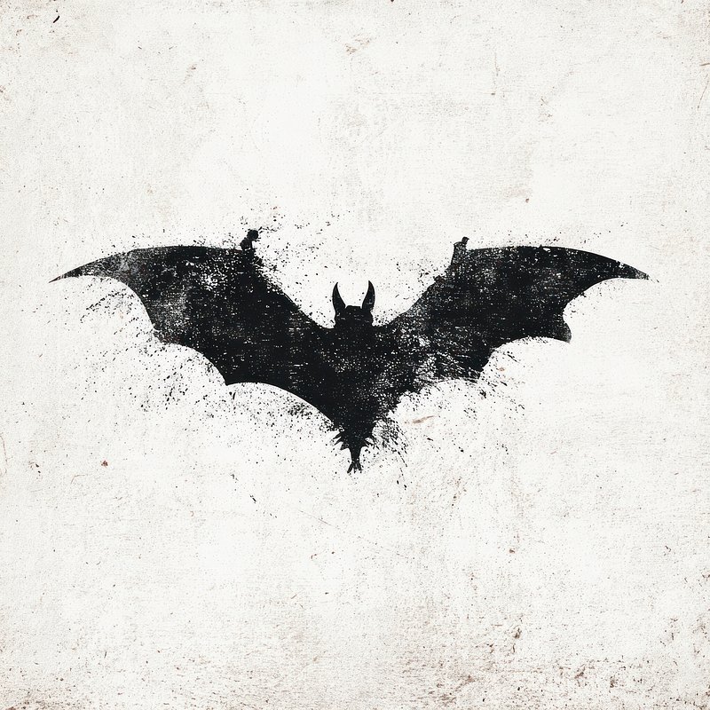 Grunge bat silhouette illustration | Free Photo Illustration - rawpixel