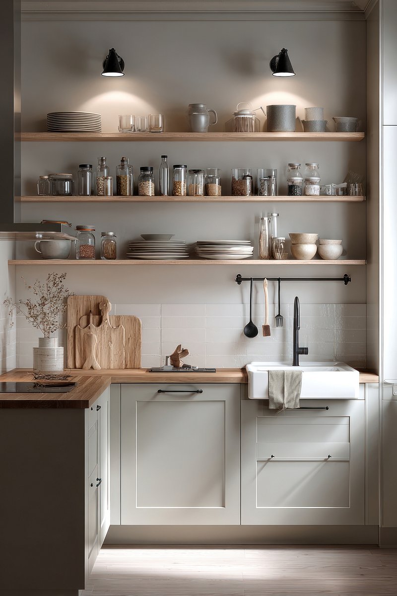 Minimalist kitchen with coffee setup | Free Photo - rawpixel