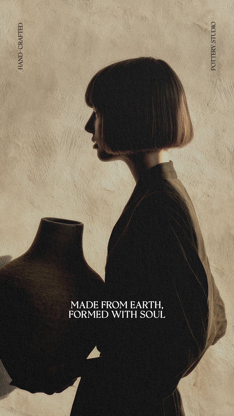 Artisan pottery studio advertisement template | Free Photo - rawpixel