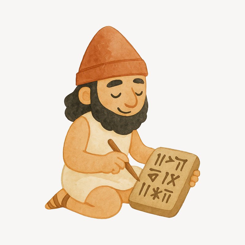 History Of Writing Person Cartoon Images | Free Photos, PNG Stickers ...