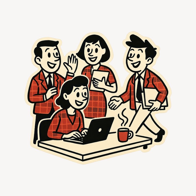 Group Discussion Cartoon Images | Free Photos, PNG Stickers, Wallpapers ...
