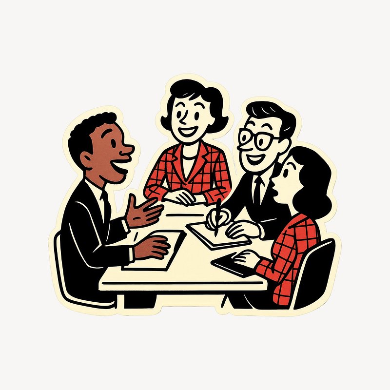 Group Discussion Cartoon Images | Free Photos, PNG Stickers, Wallpapers ...