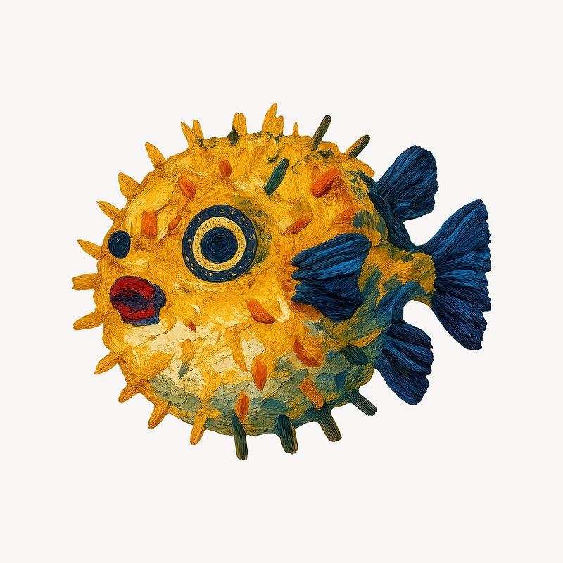 Pufferfish+drawing Shadow Images | Free Photos, PNG Stickers ...
