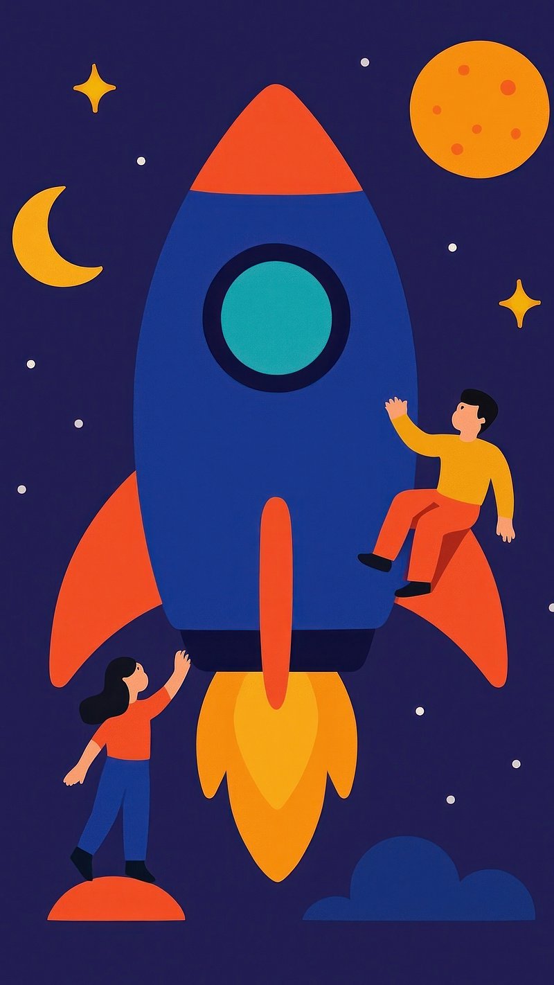 Space Rocket Cartoon Images | Free Photos, PNG Stickers, Wallpapers ...