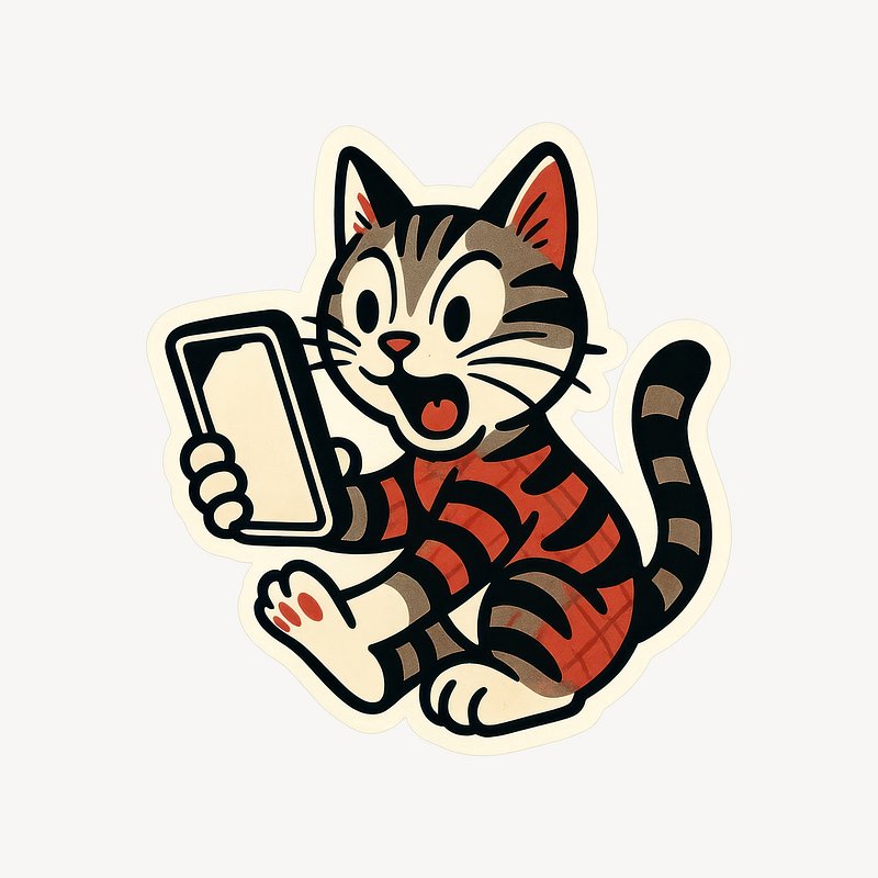 Cat Mockup Design Cartoon Images | Free Photos, PNG Stickers ...