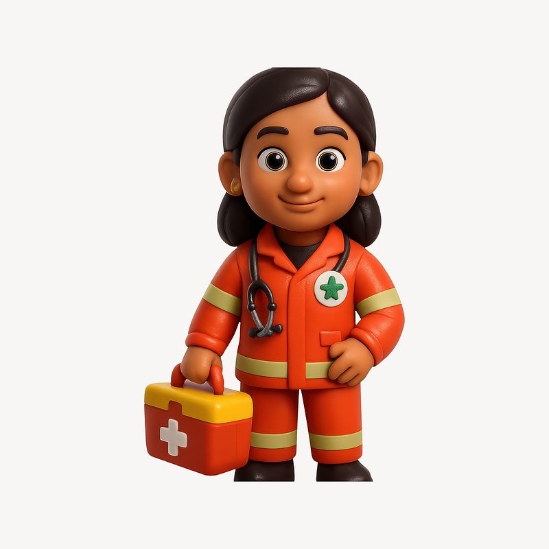 PNG Animated paramedic character illustration | Free PNG - rawpixel
