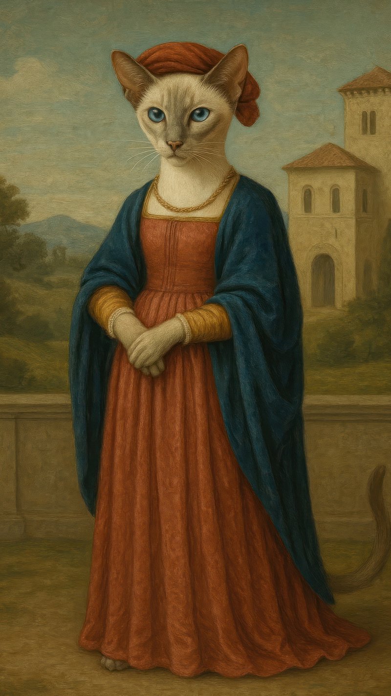 Oil Paintings TIF Cat Mobile Wallpaper Images | Free Photos, PNG ...