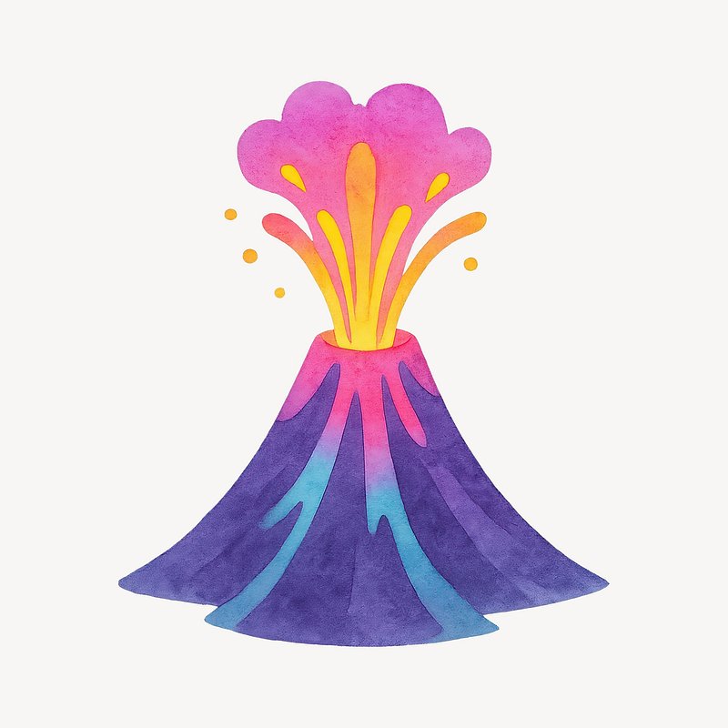 Cartoon Volcano Images | Free Photos, PNG Stickers, Wallpapers ...