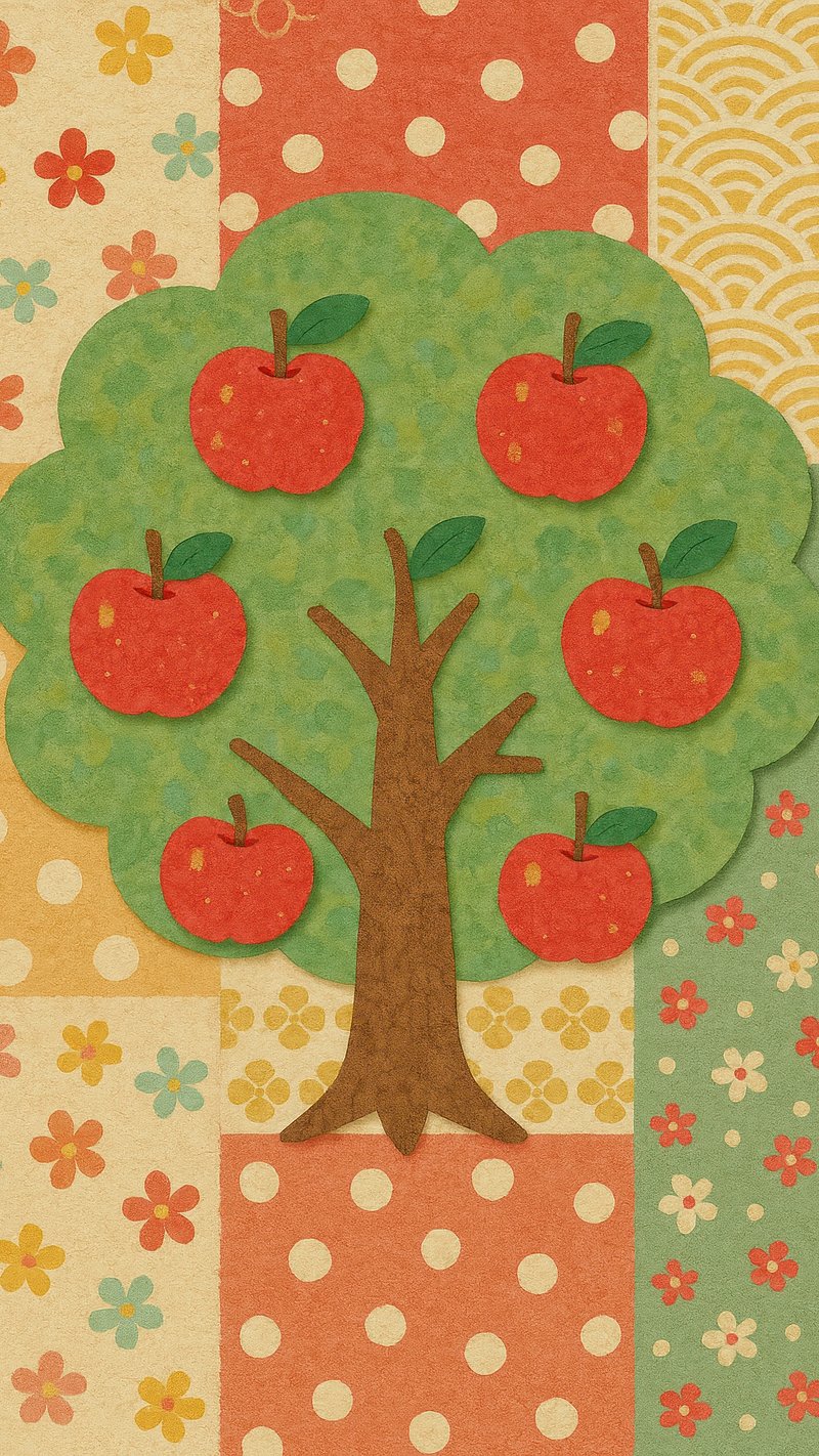 Whimsical apple tree design | Free Photo Illustration - rawpixel
