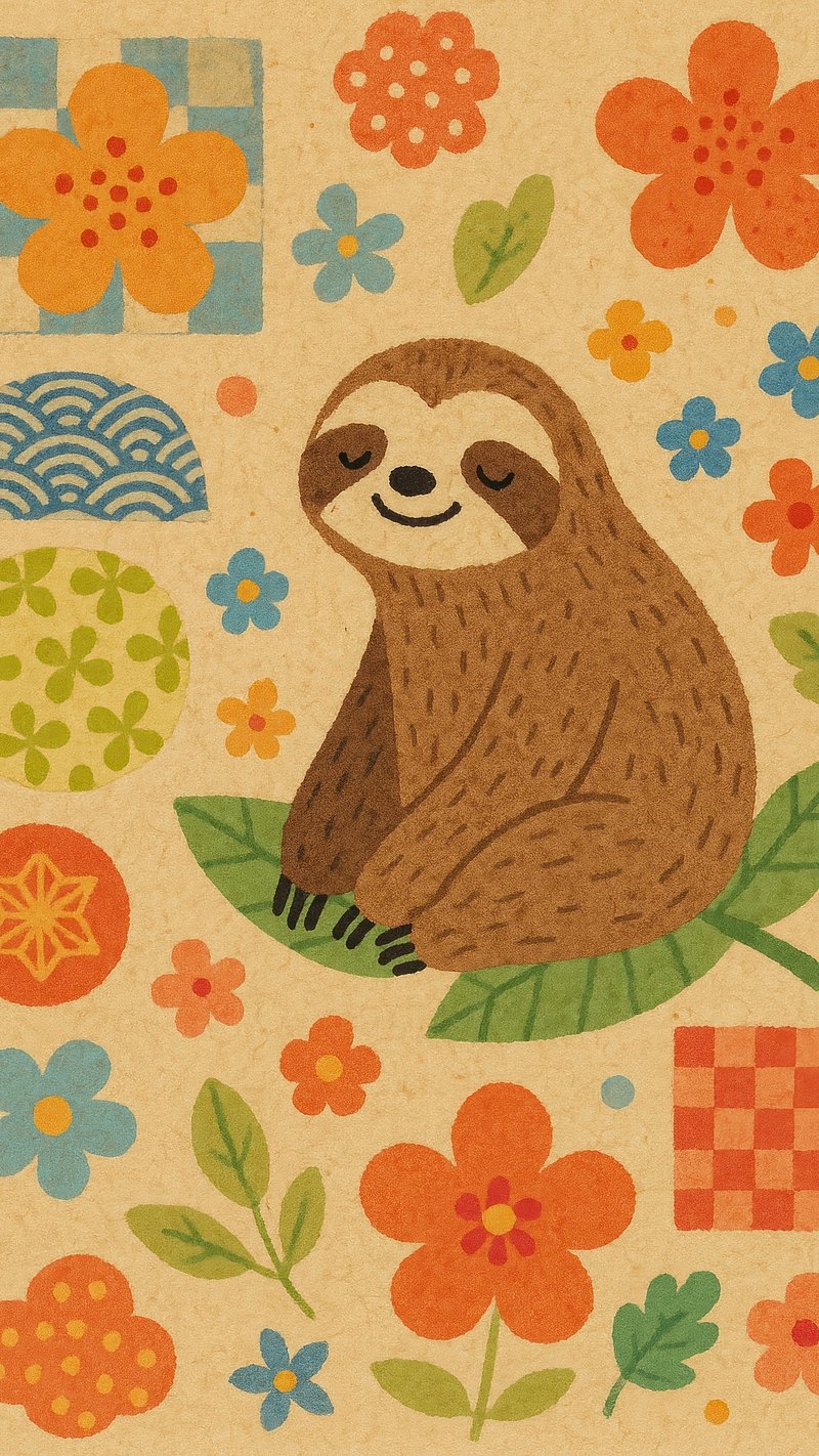 Wallpaper Sloth Illustration Images | Free Photos, PNG Stickers ...