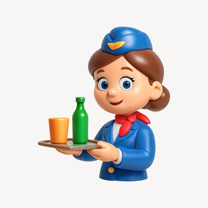 Flight Attendant Cartoon Images | Free Photos, PNG Stickers, Wallpapers ...