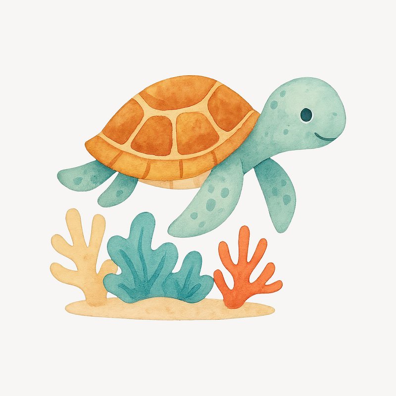 PNG Blue coquette turtle illustration | Premium PNG - rawpixel