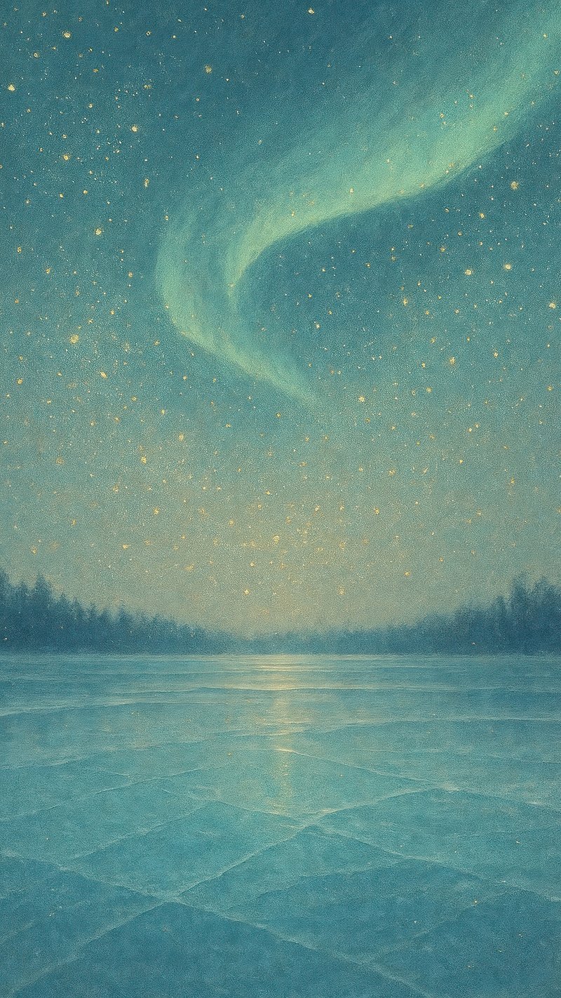 Enchanting night sky aurora borealis | Free Photo Illustration - rawpixel