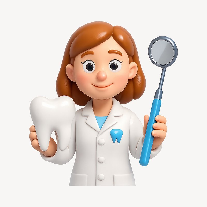 Dental Hygiene Teeth Blue Cartoon Images | Free Photos, PNG Stickers ...