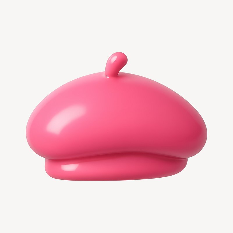 PNG Pink beret hat illustration | Free PNG - rawpixel